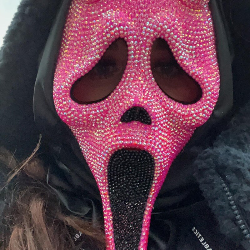 Bedazzled Scream Mask - Etsy