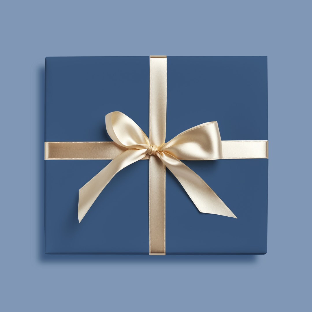 Blue Wrapping Paper, Muted Blue Gift Wrapping, Solid Color Wrapping ...