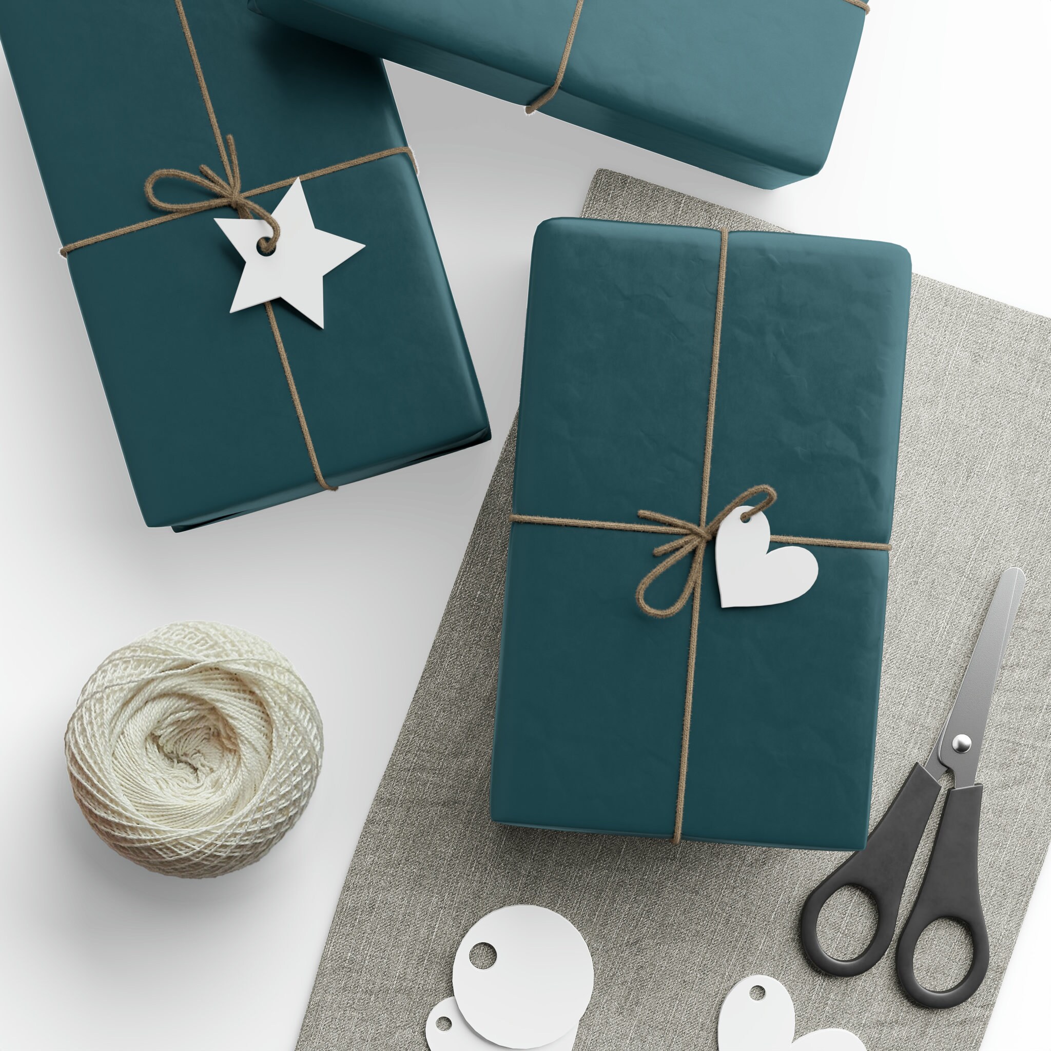 Teal Wrapping Paper, Solid Color Wrapping Paper, Solid Wrapping Paper ...