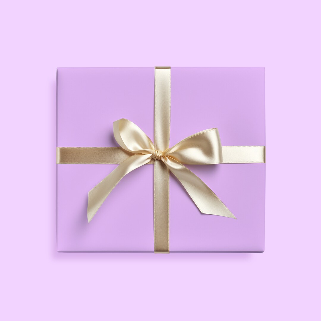 Lilac Wrapping Paper, Purple Gift Wrapping, Lavender Gift Wrap, Purple ...