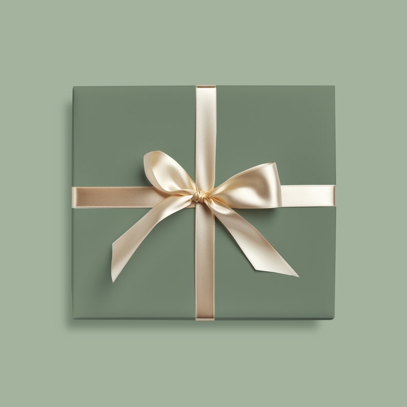 Sage Green Solid Wrapping Paper, Green Gift Wrap, Military Green, Sage ...