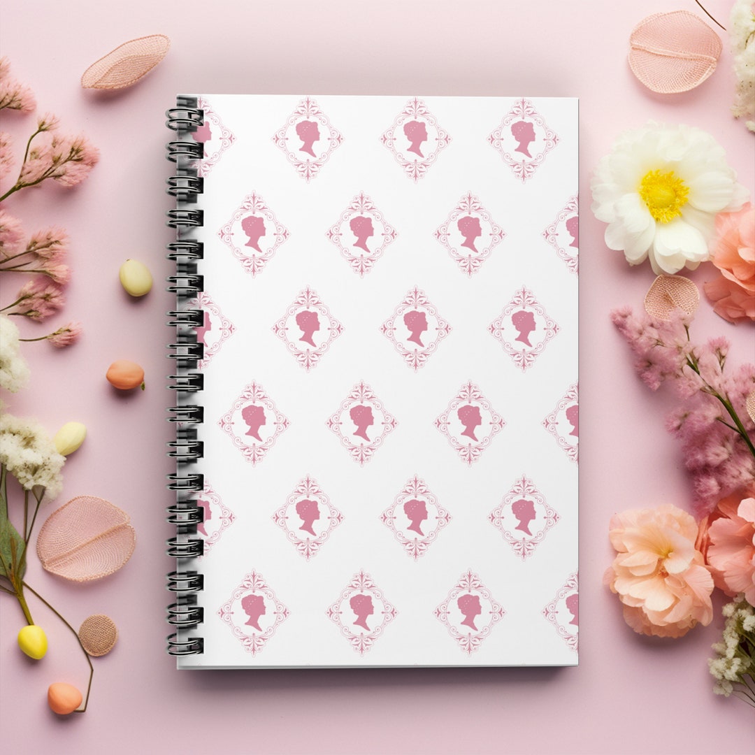 Coquette Spiral Notebook, Lined Journal, Wirebound Notebook, Office ...