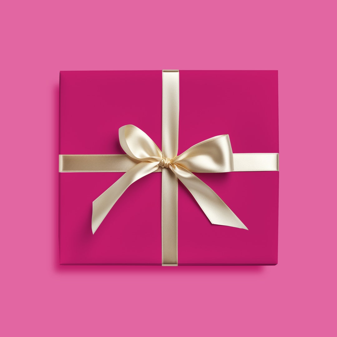 Magenta Wrapping Paper, Pink Gift Wrapping, Pink Christmas, Hot Pink ...