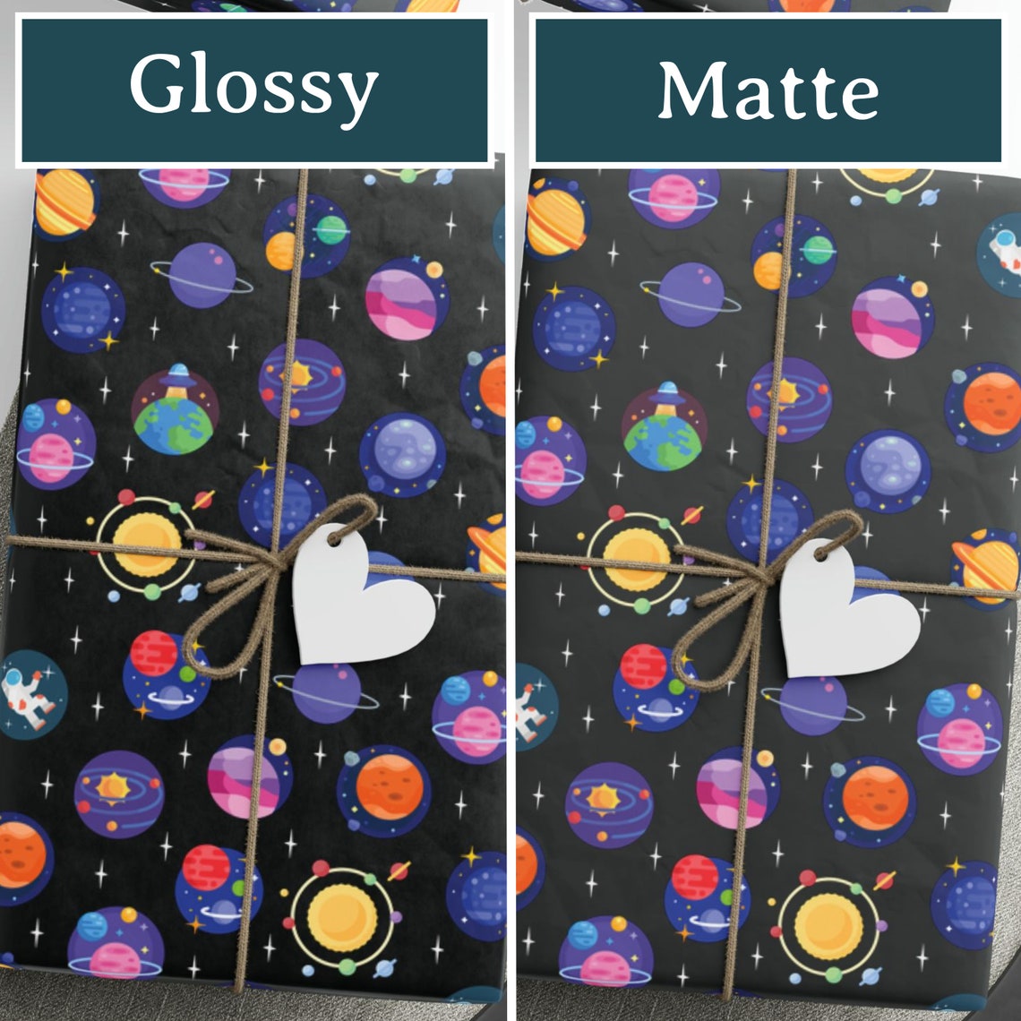 Black Wrapping Paper, Solid Black Gift Wrapping, Plain Wrapping Paper ...