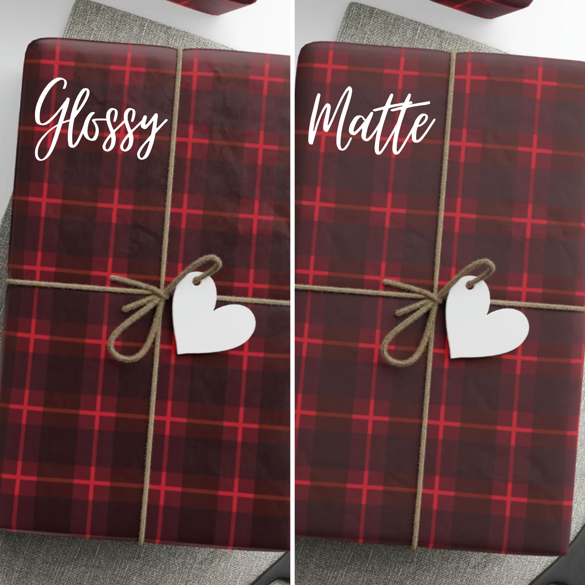 Pink and Blue Gingham Wrapping Paper, Plaid Wrapping Paper, Blue Gift ...