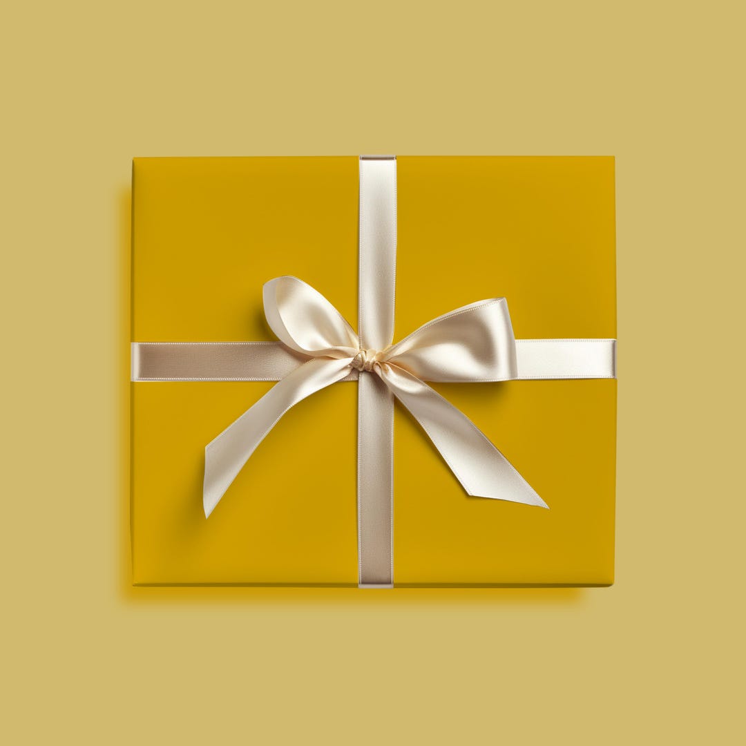 Mustard Yellow Wrapping Paper, Dark Yellow Gift Wrap, Mustard Yellow ...