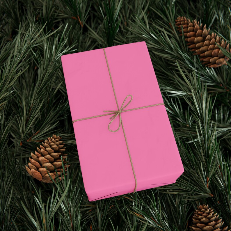 Pink Wrapping Paper, Bubblegum Pink, Light Pink Gift Wrapping, Barbie ...
