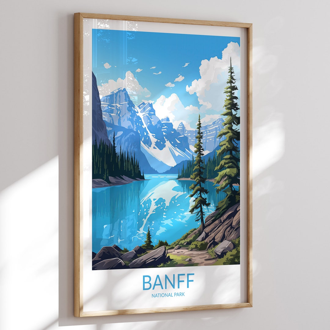Banff Print, Banff National Park Poster, Banff Wall Art, Banff Art ...