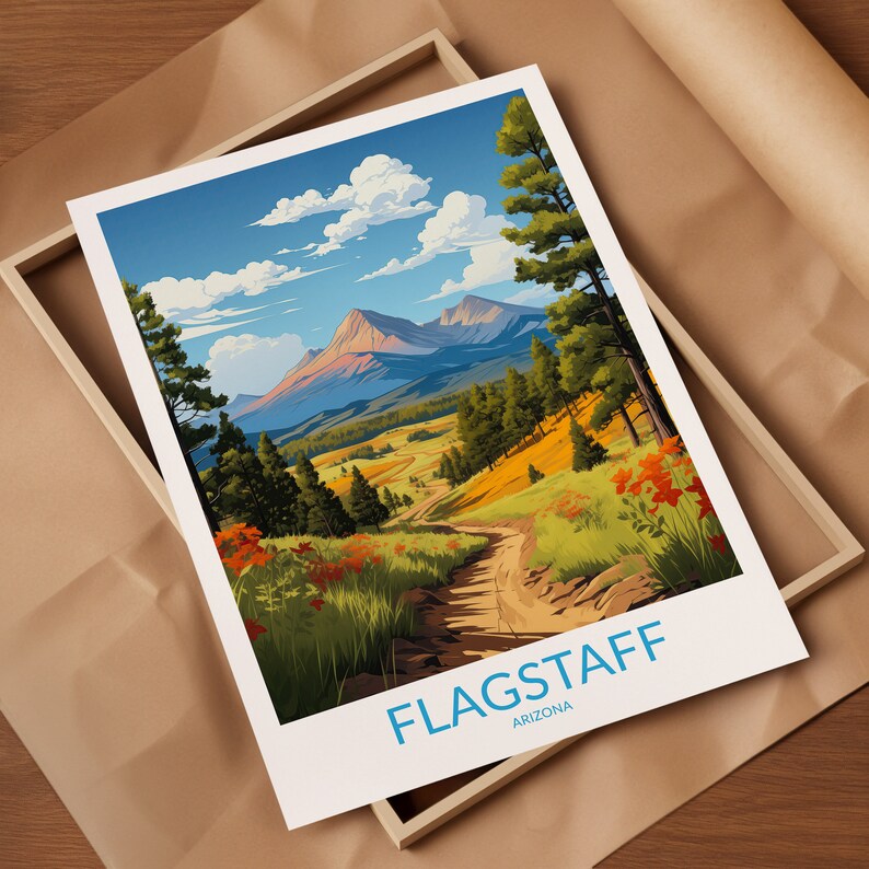 Flagstaff Print, Flagstaff Poster, Flagstaff Wall Art, Flagstaff Art ...