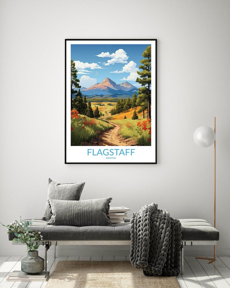 Flagstaff Print, Flagstaff Poster, Flagstaff Wall Art, Flagstaff Art ...