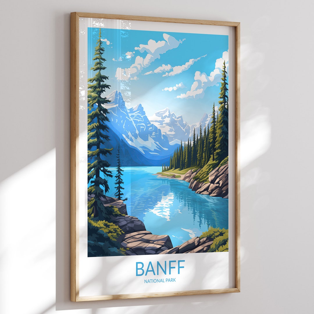 Banff Print, Banff National Park Poster, Banff Wall Art, Banff Art ...