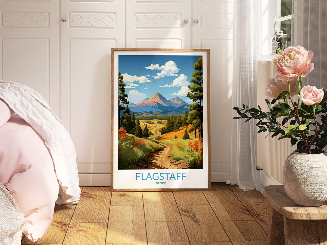Flagstaff Print, Flagstaff Poster, Flagstaff Wall Art, Flagstaff Art ...