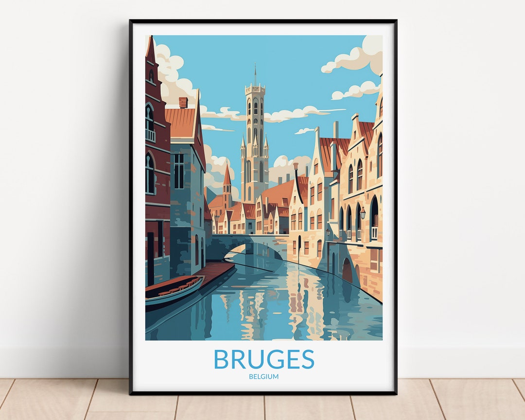 Bruges Print, Bruges Poster, Bruges Wall Art, Bruges Art Print, Bruges ...