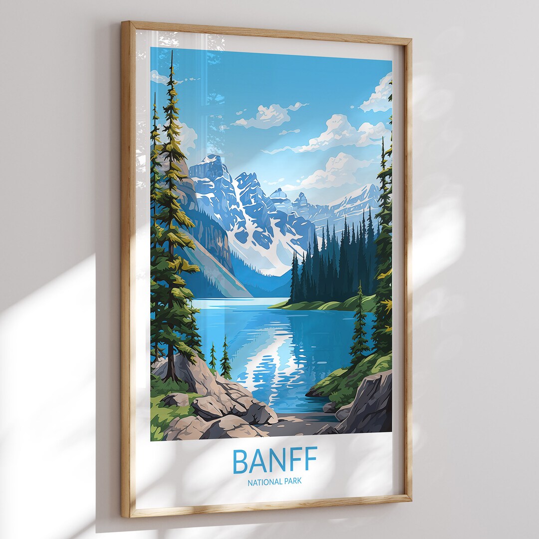 Banff Print, Banff National Park Poster, Banff Wall Art, Banff Art ...