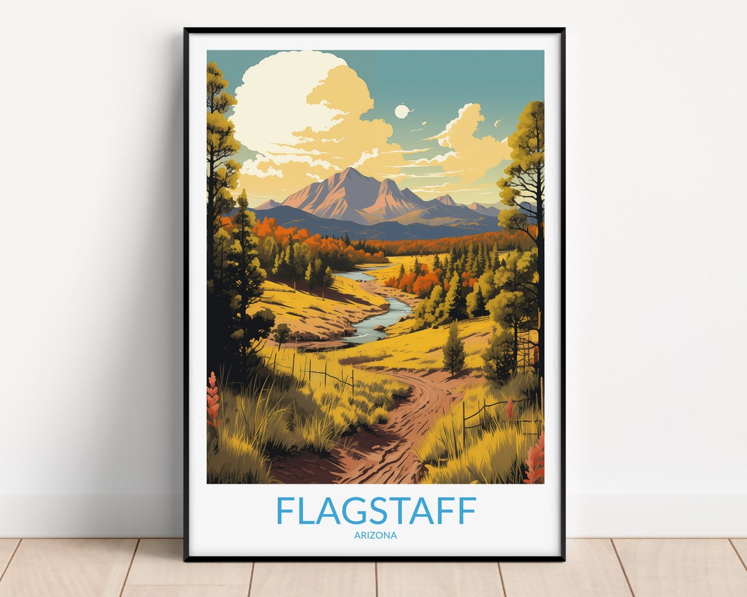 Flagstaff Print, Flagstaff Poster, Flagstaff Wall Art, Flagstaff Art ...