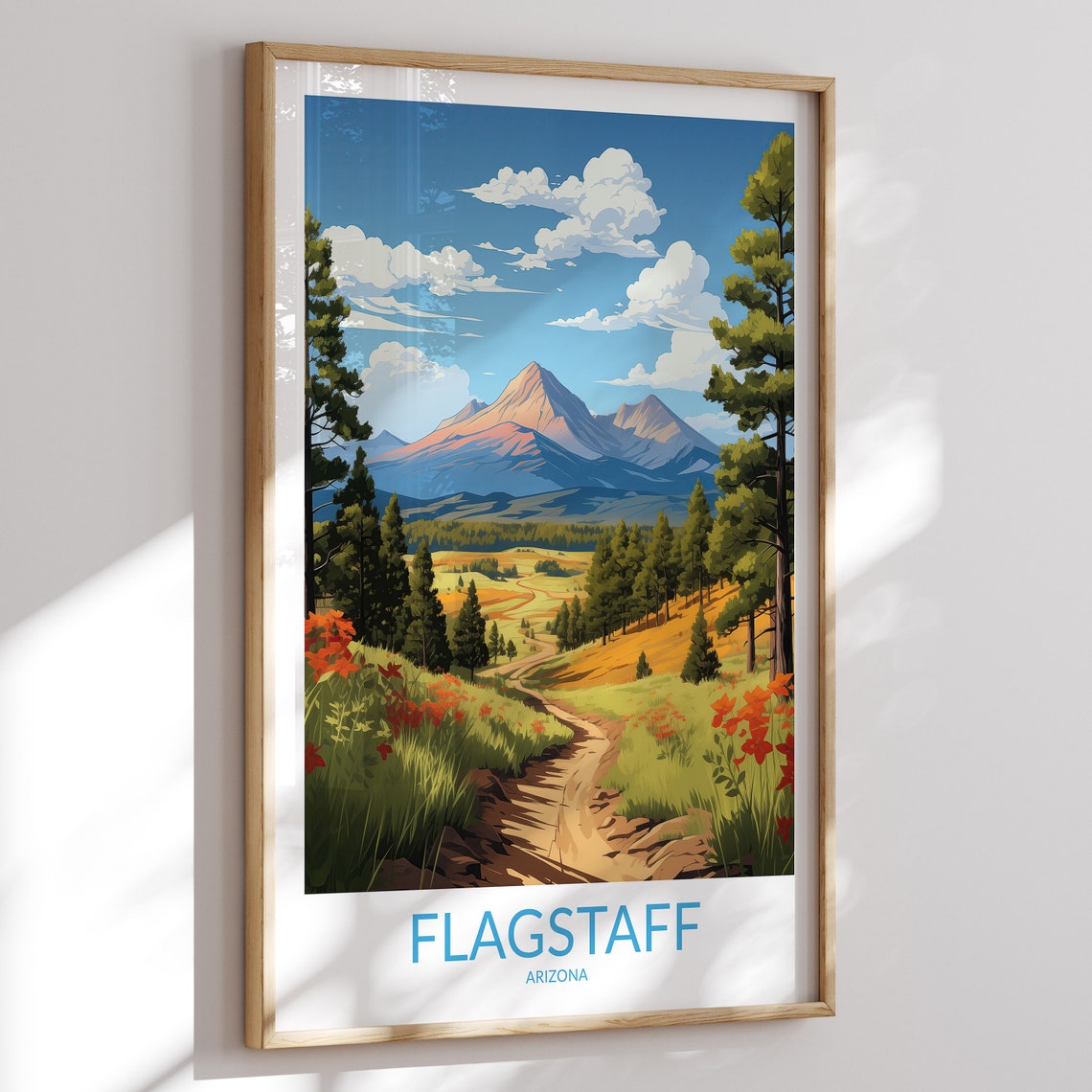 Flagstaff Print, Flagstaff Poster, Flagstaff Wall Art, Flagstaff Art ...