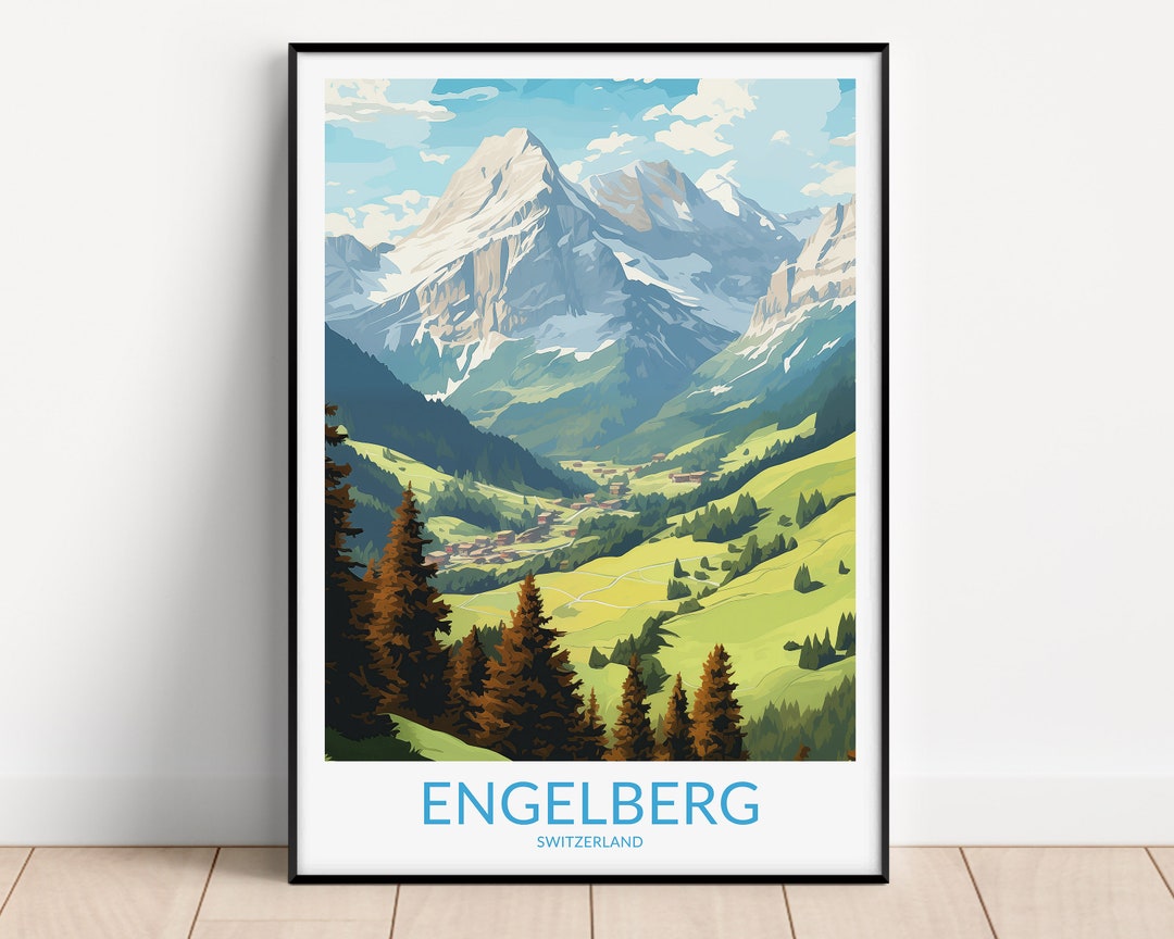 Engelberg Print, Engelberg Poster, Engelberg Wall Art, Engelberg Art ...