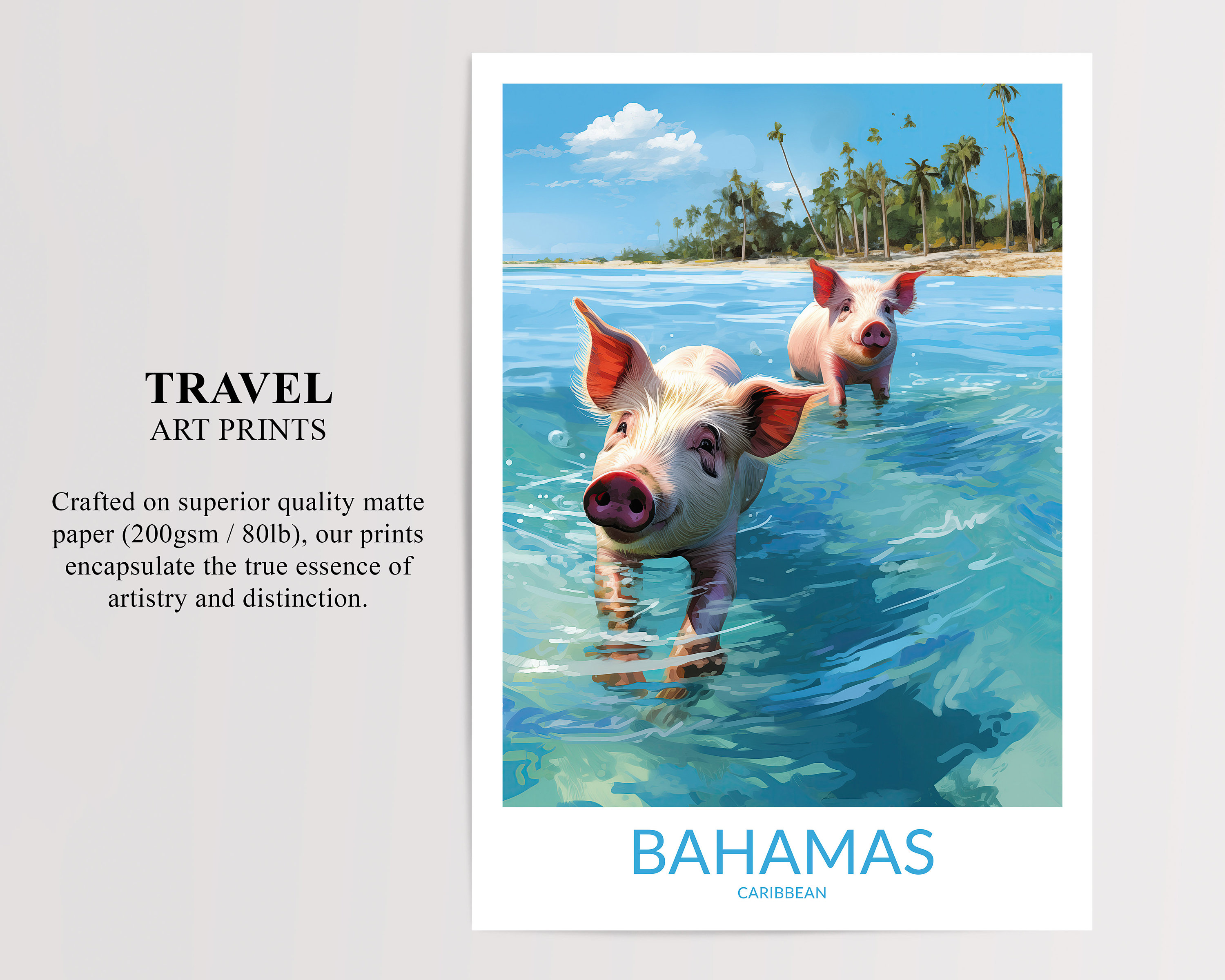 The Bahamas Print the Bahamas Poster the Bahamas Wall Art - Etsy