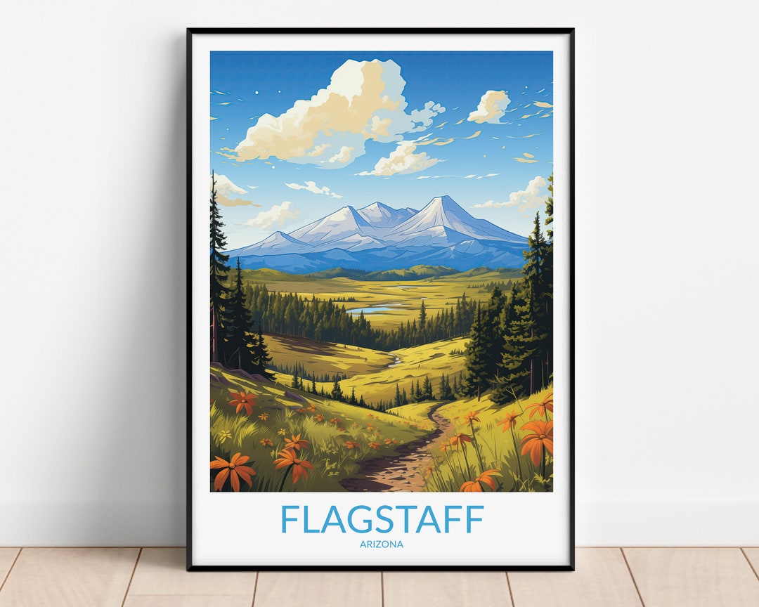 Flagstaff Print, Flagstaff Poster, Flagstaff Wall Art, Flagstaff Art ...