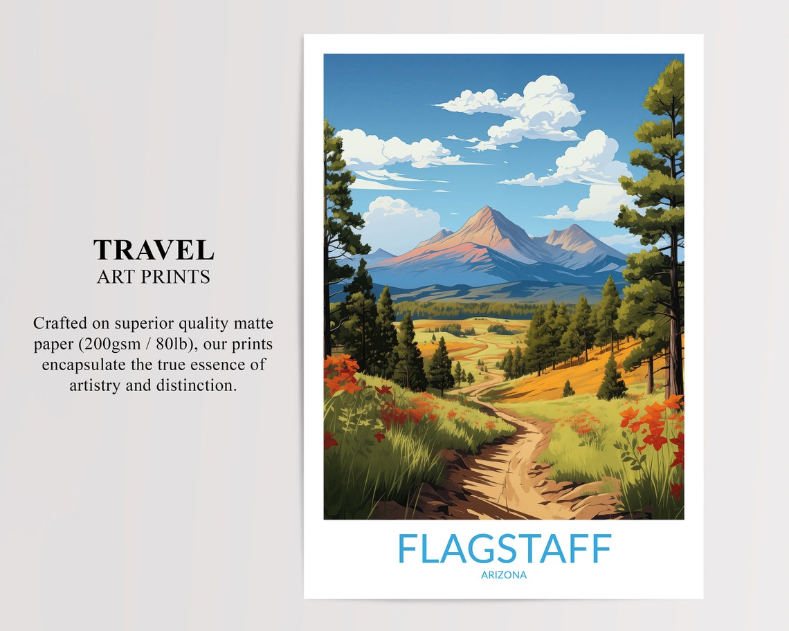 Flagstaff Print, Flagstaff Poster, Flagstaff Wall Art, Flagstaff Art ...