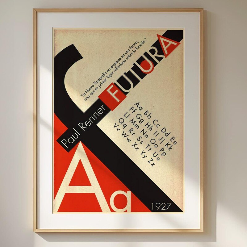 Typeface Poster - Etsy