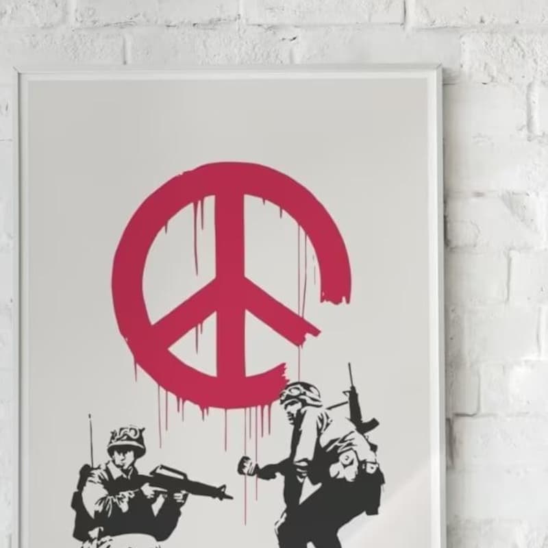 War on Peace Banksy - Etsy UK