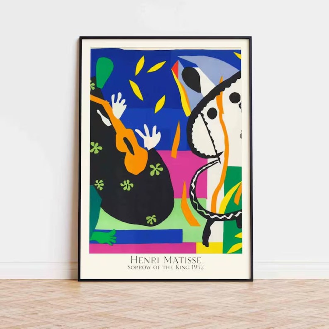 Henri Matisse "sorrow of the King" Exhibition Poster - Vibrant Modern ...