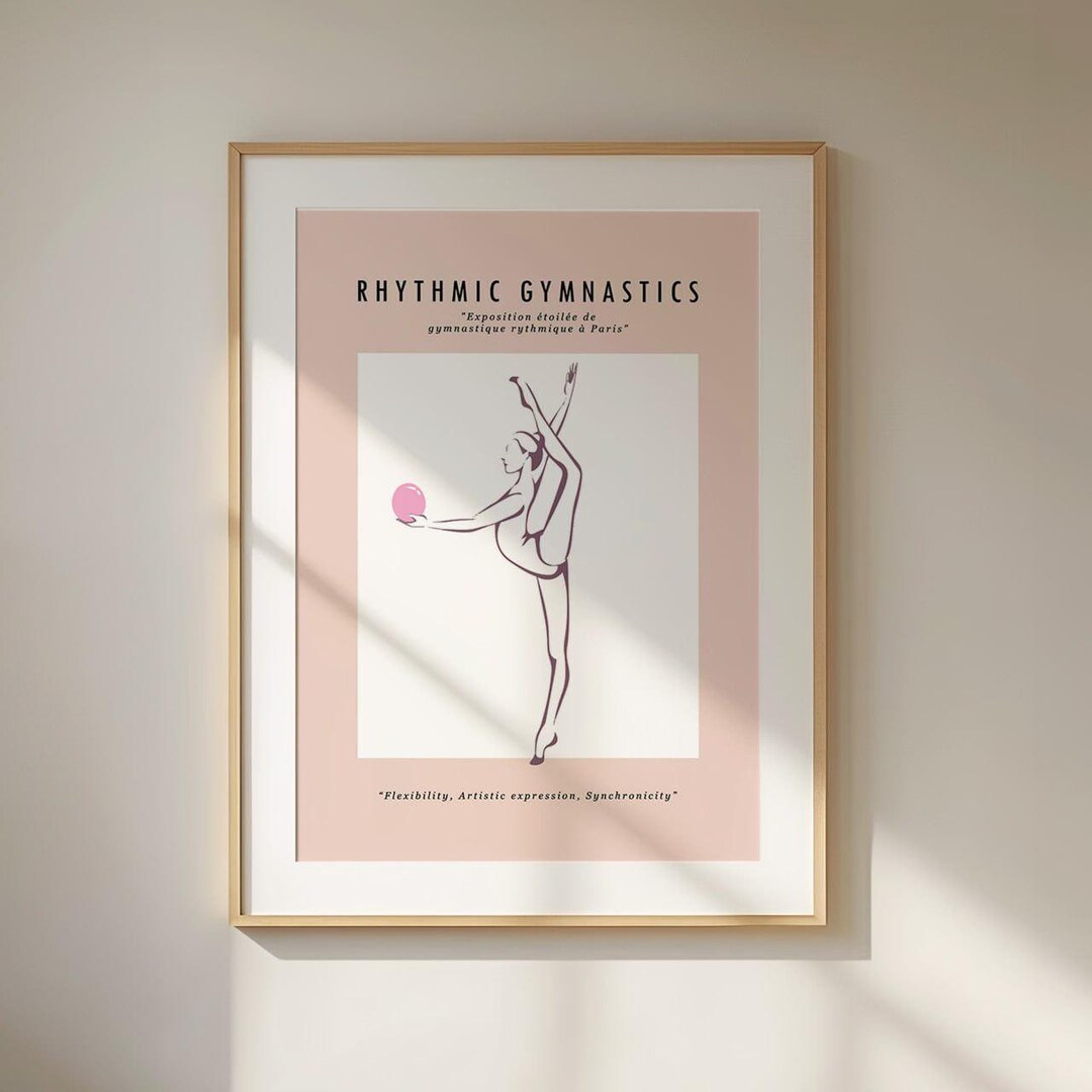 Rhythmic Gymnastics Poster - High-quality Art Print, Rhythmic ...