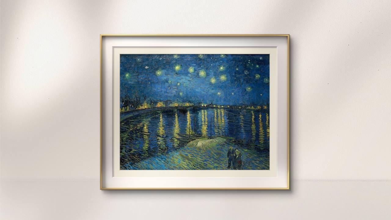 Starry Night Over the Rhône Print - Vintage Van Gogh Artwork ...