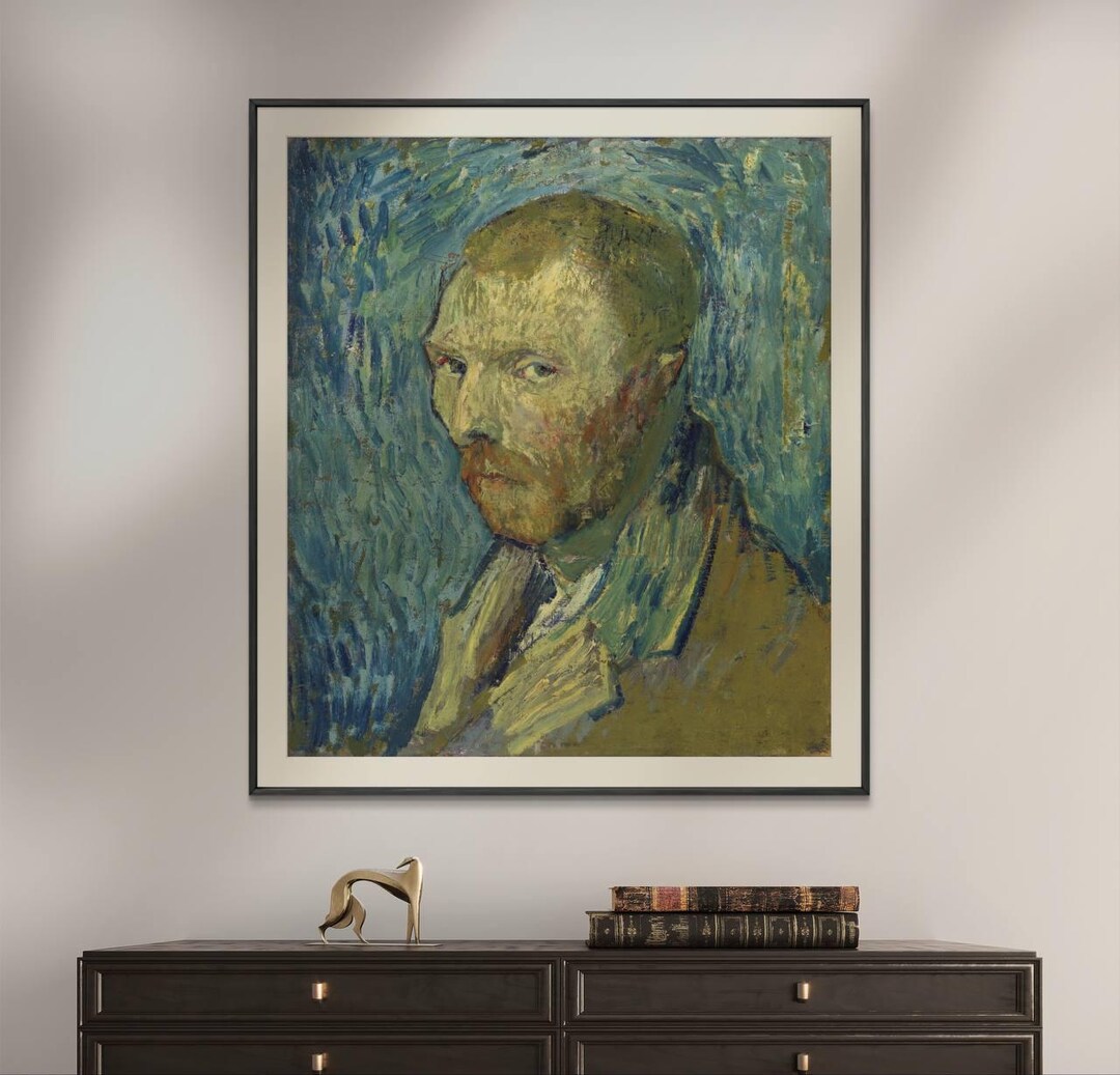 Van Gogh Self Portrait Print - Iconic Expressionist Painting - Vibrant ...