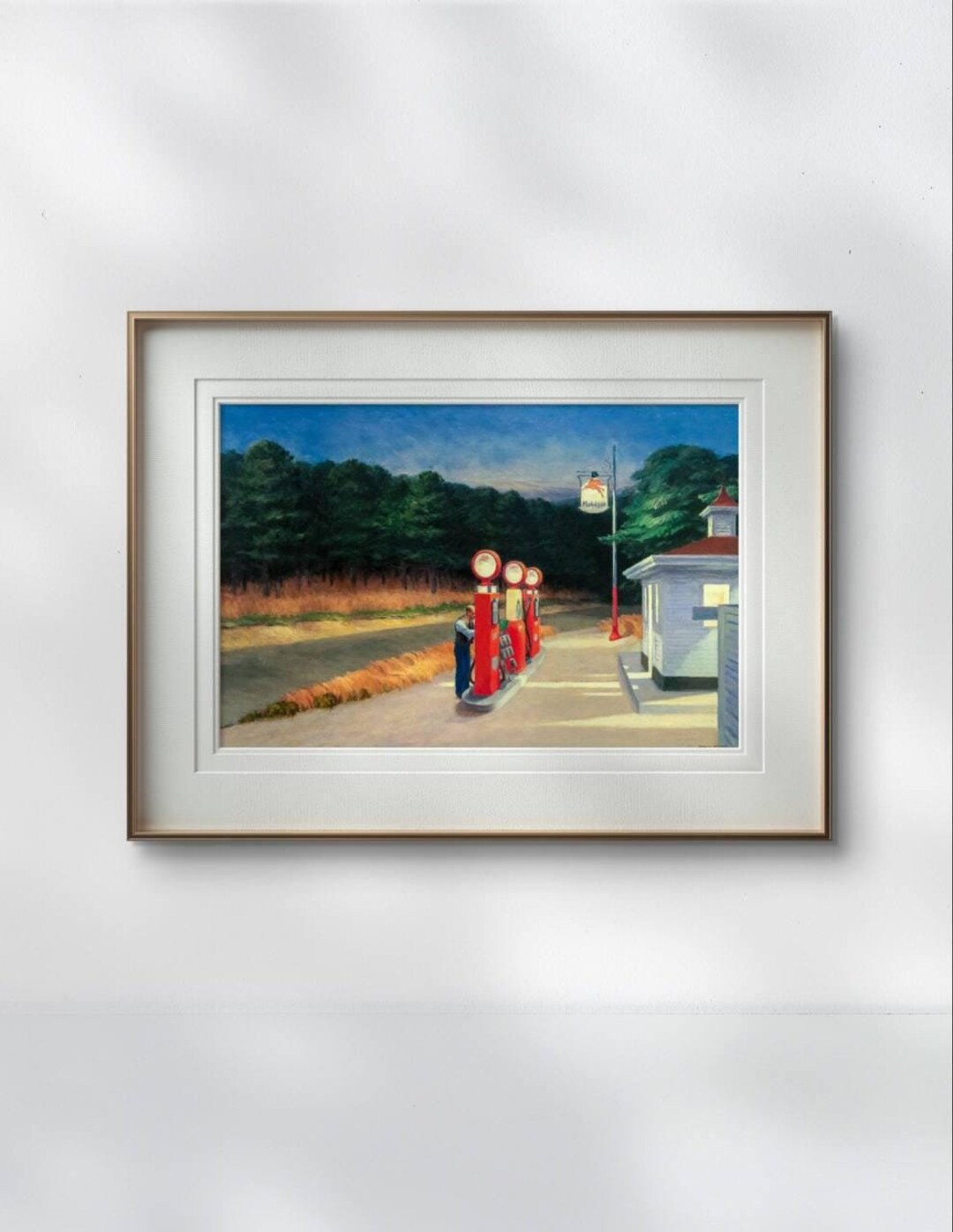 Edward Hopper Gas Station Print - Iconic American Art Poster - High ...