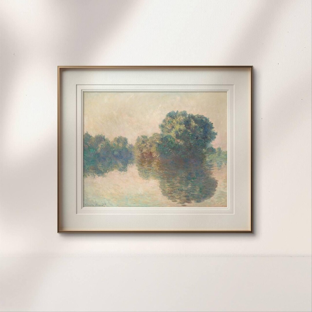Reflections of Trees by Claude Monet - Impressionist Landscape Print ...