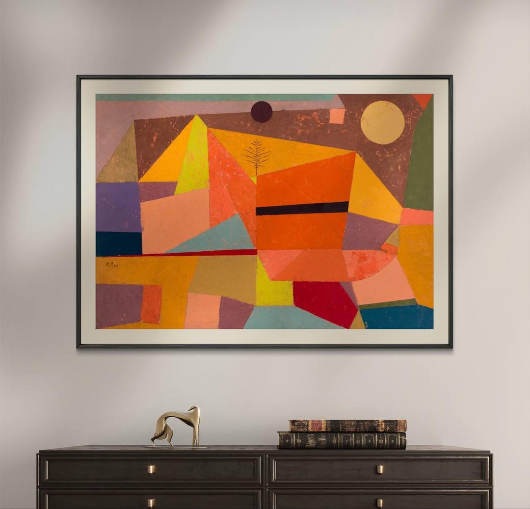 Paul Klee Abstract Art Print - Geometric Modernist Painting - Colorful ...
