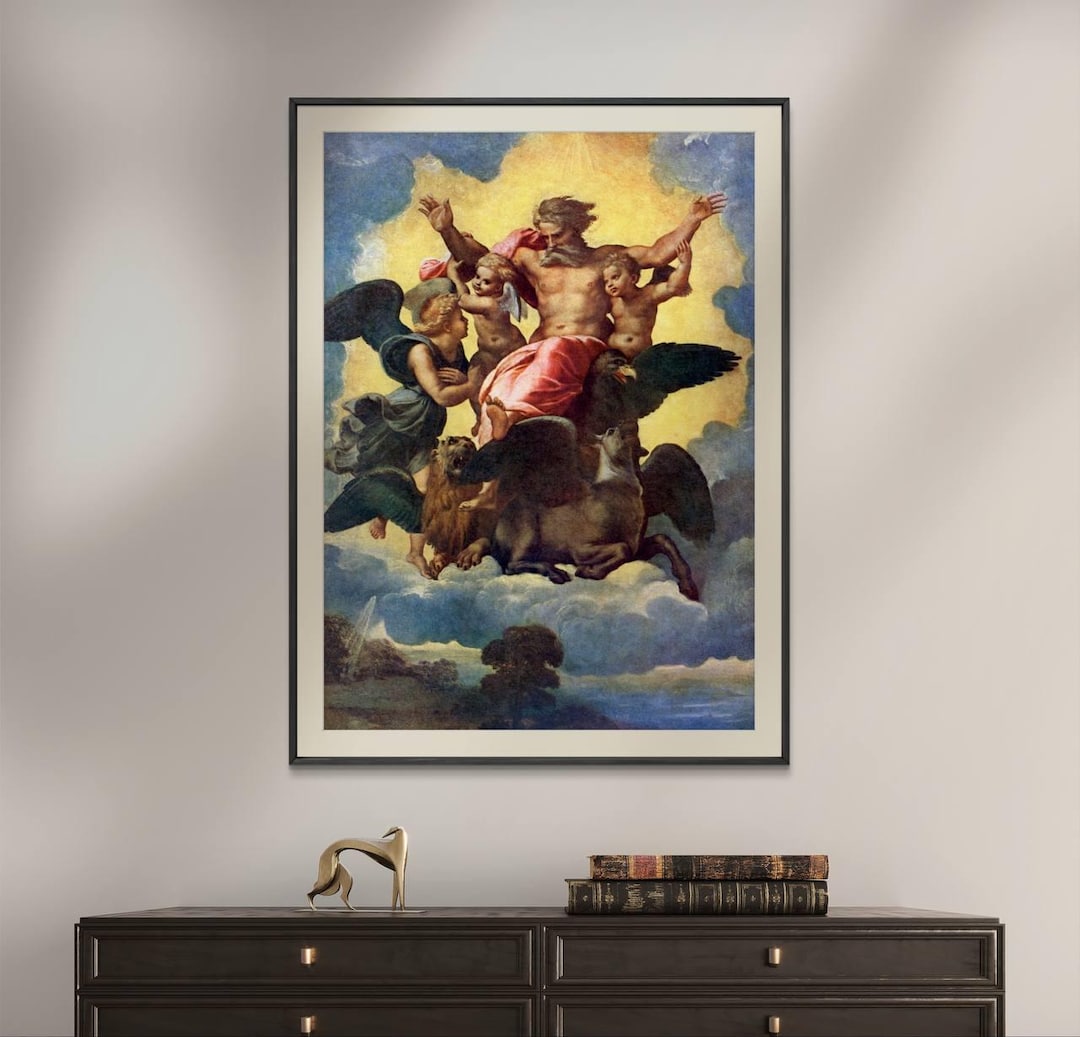 The Vision of Ezekiel by Raphael - Renaissance Religious Art - Biblical ...