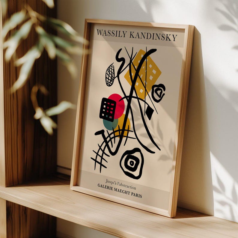 Wassily Kandinsky Exhibition Poster – High-quality Abstract Art Print ...
