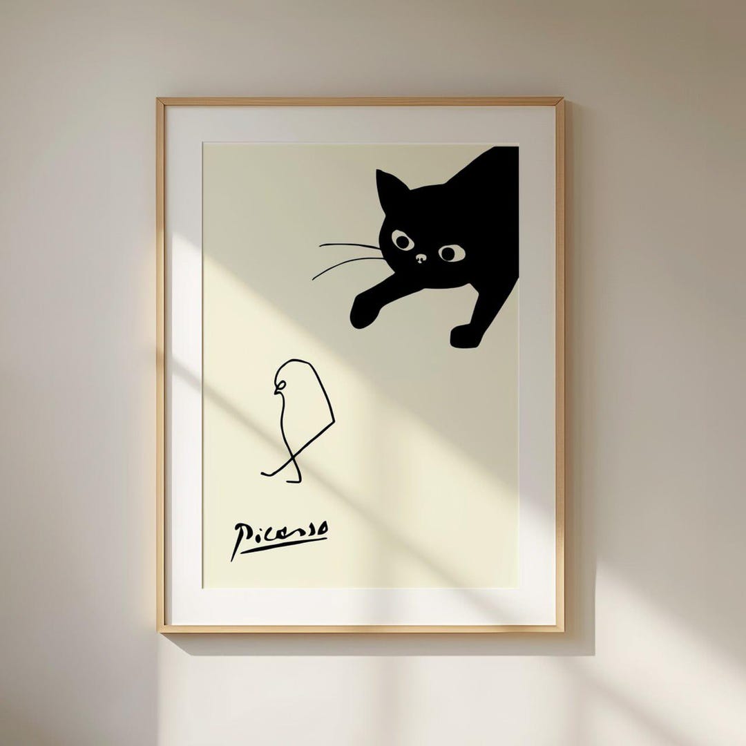 Picasso Cat Poster | High Quality Print of Picasso Animal Art ...