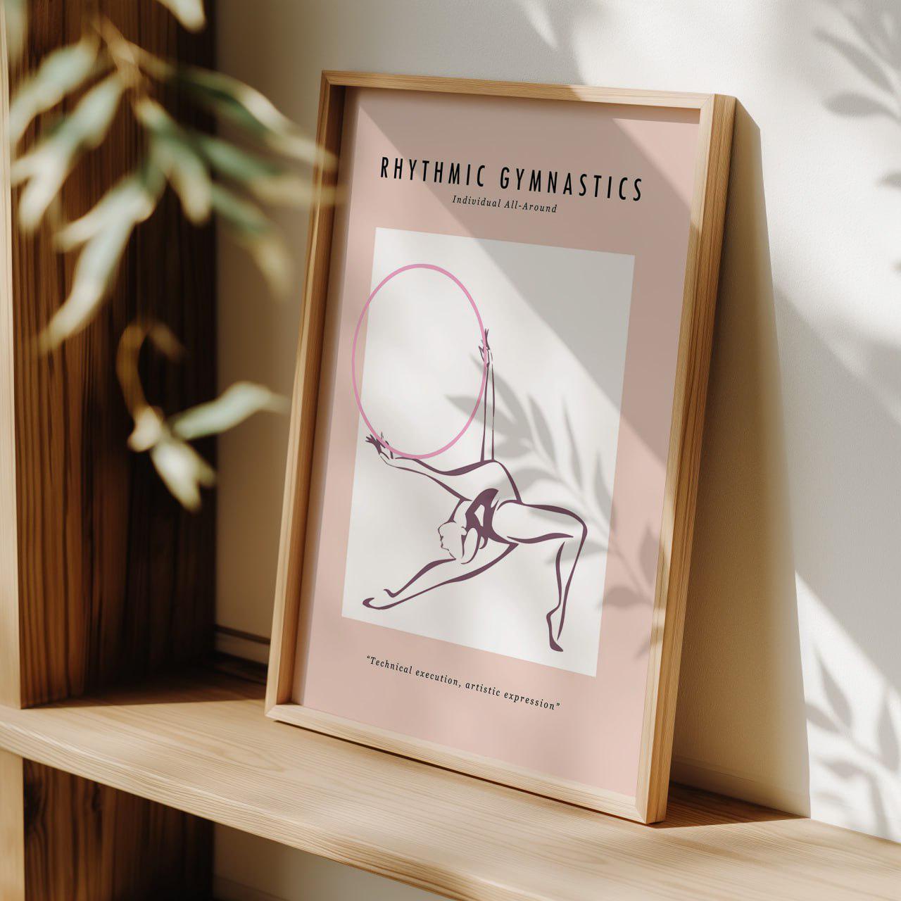 Rhythmic Gymnastics Poster - High-quality Art Print, Rhythmic ...