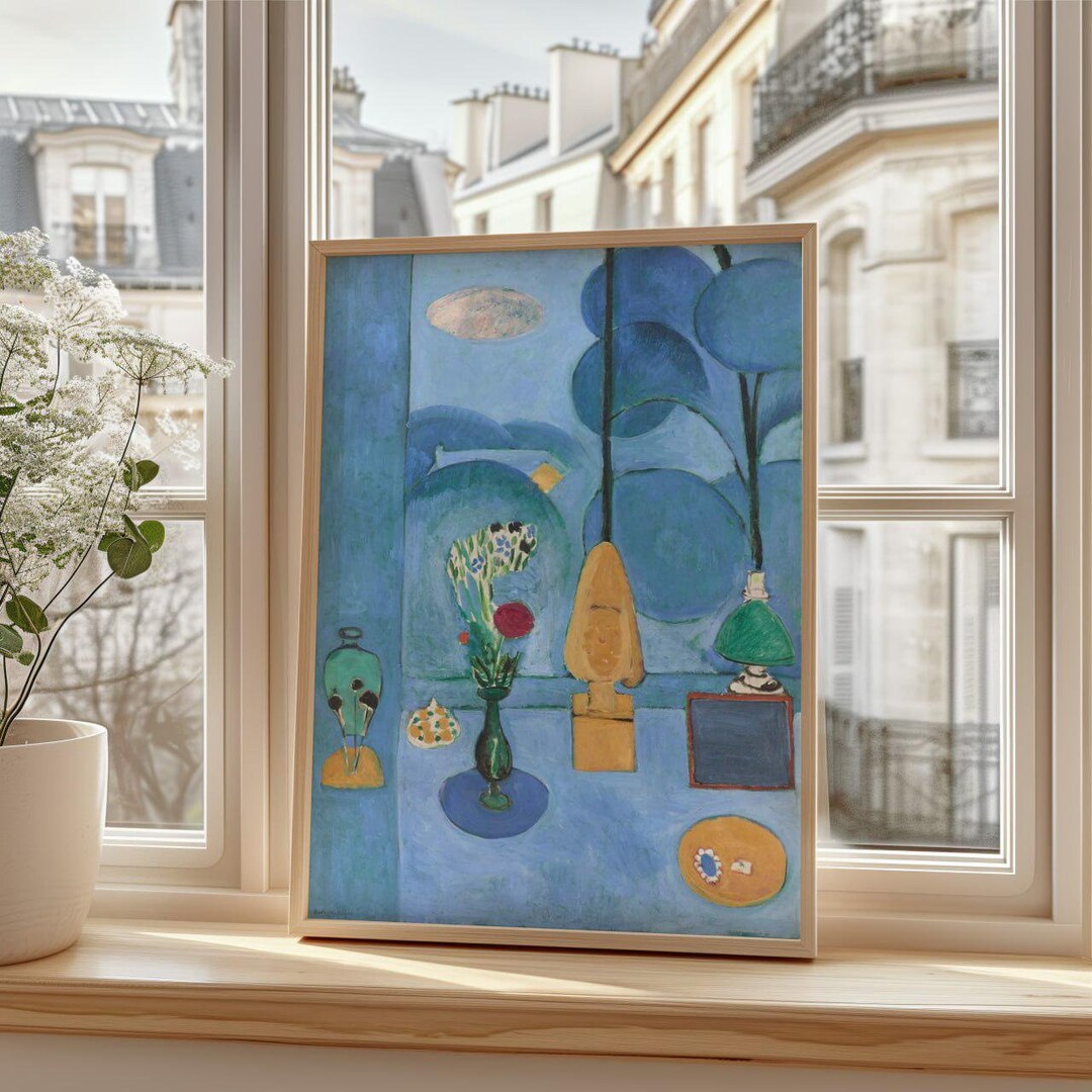 Henri Matisse - the Blue Window, High-quality Art Print, Vibrant ...