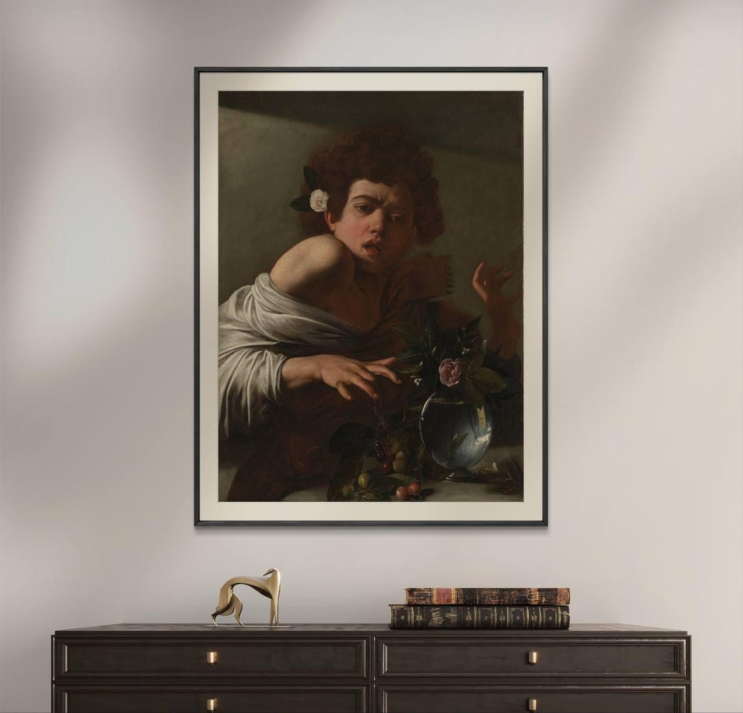 Boy Bitten by a Lizard by Caravaggio - Baroque Masterpiece Print ...