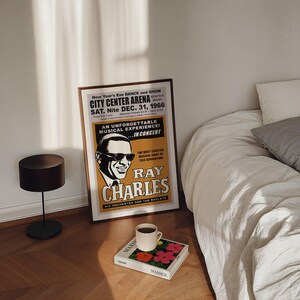 Ray Charles 1966 Concert Poster | High Quality Jazz, Blues, and Soul ...