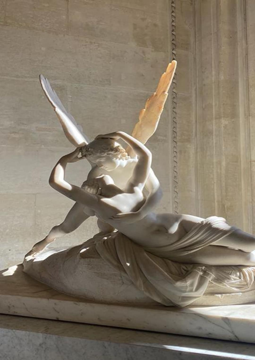 Cupid and Psyche Sculpture Poster – Neoclassical Art Print of Eternal ...