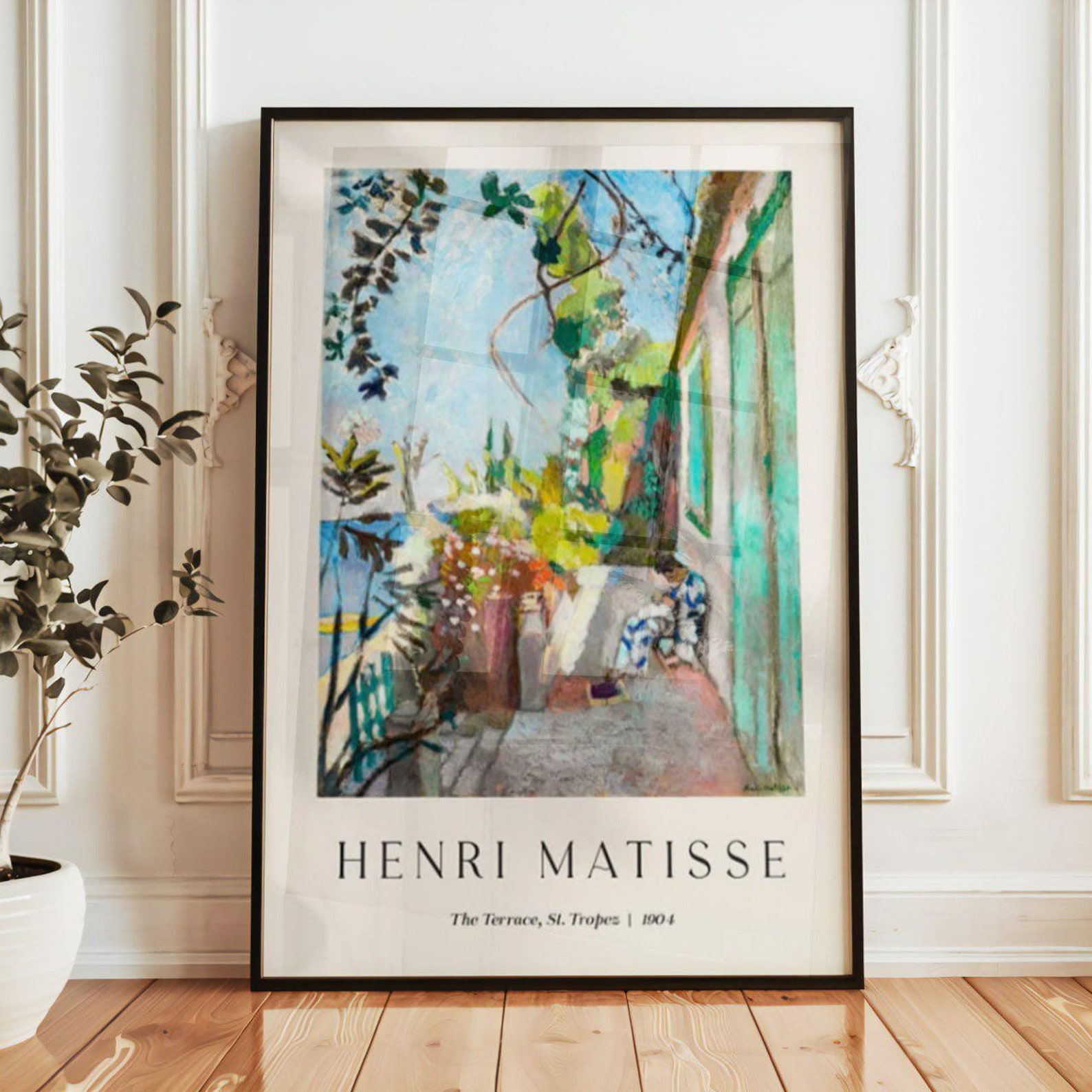 Henri Matisse - the Terrace, St. Tropez 1904 Exhibition Poster, High ...
