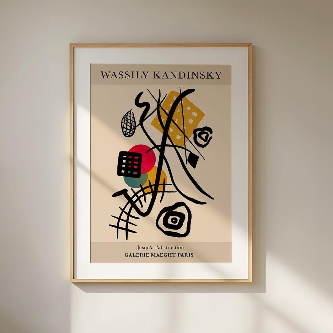 Wassily Kandinsky Exhibition Poster – High-quality Abstract Art Print ...