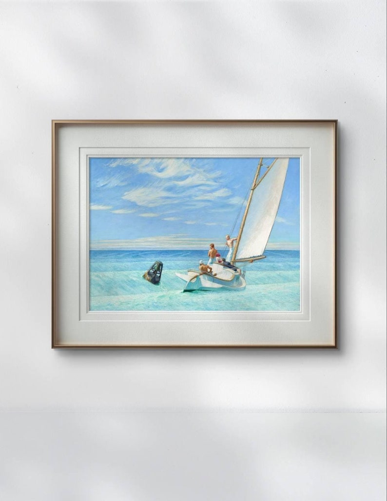 Edward Hopper Sailing Print Classic Nautical Wall Art Giclée ...