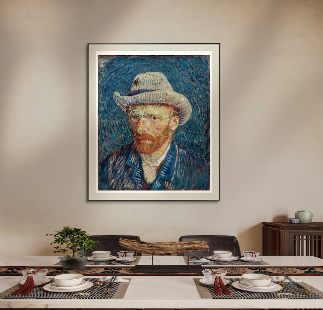 Vincent Van Gogh Self Portrait Print - Vintage Expressionist Painting ...