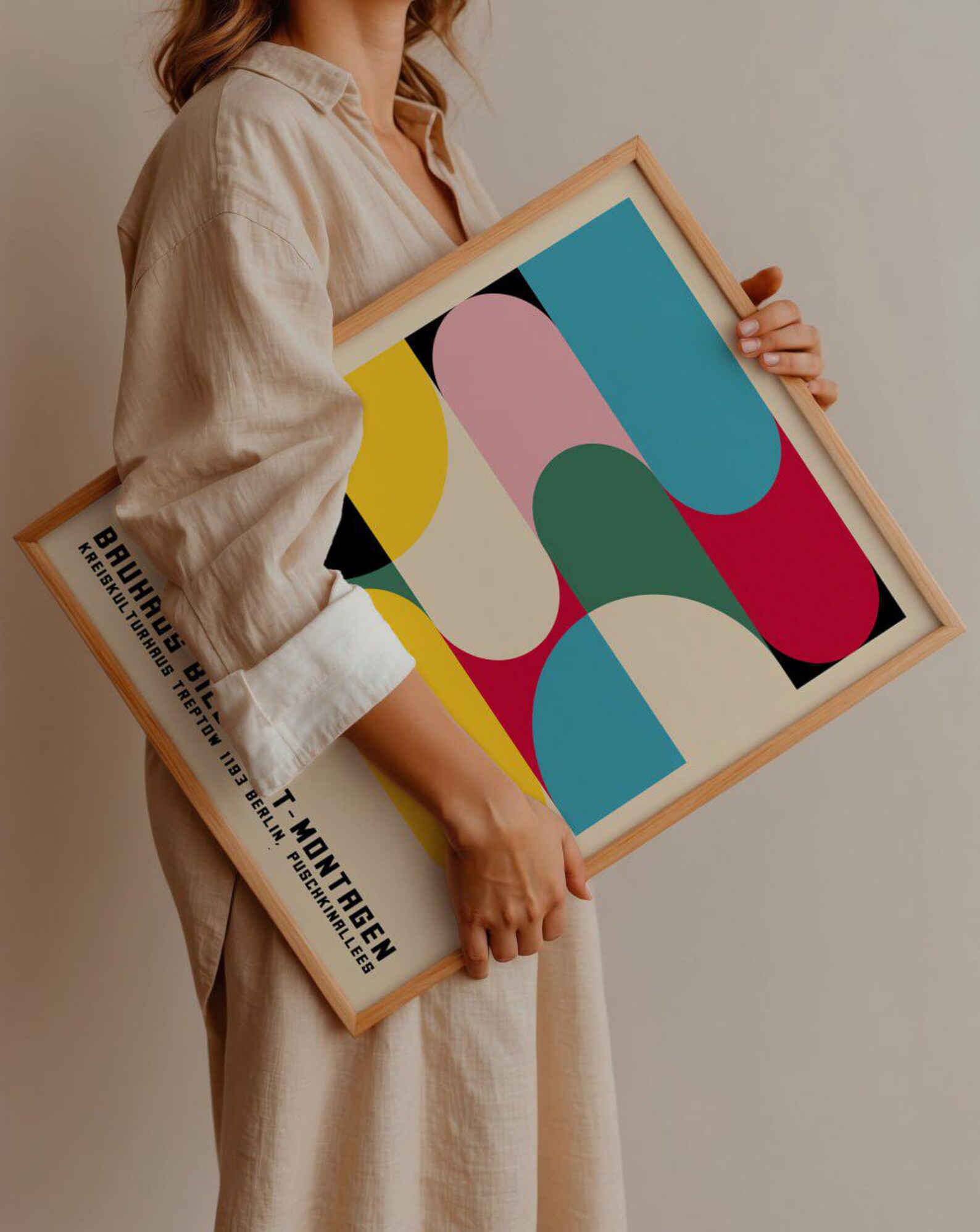 Bauhaus Primary Colors Exhibition Poster - High-quality Vintage Print ...