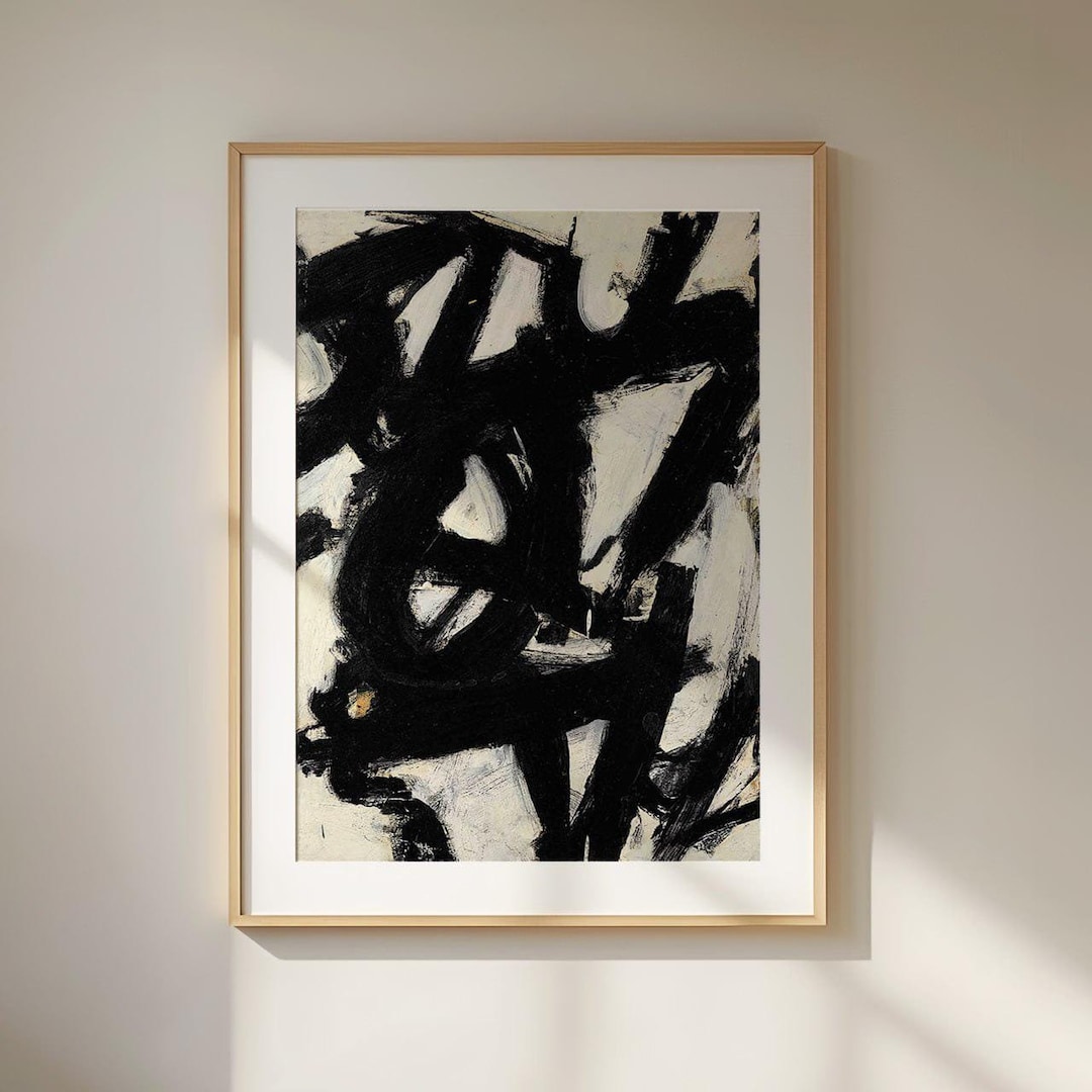Franz Kline Abstract Art Print – High-quality Black and White ...