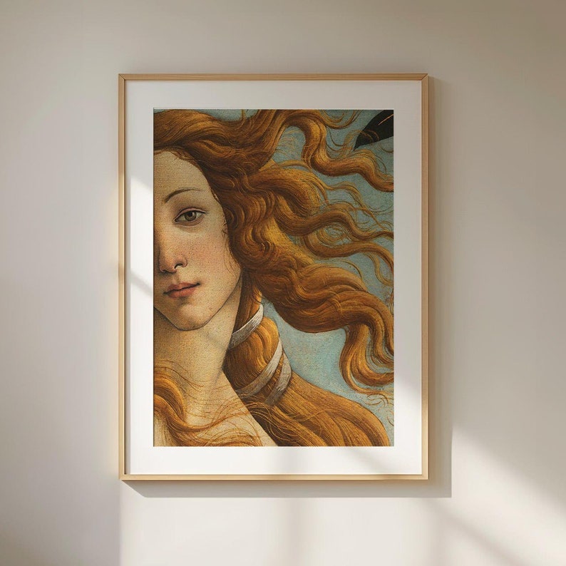 Botticelli’s Venus Portrait Poster – Renaissance Masterpiece Art Print ...