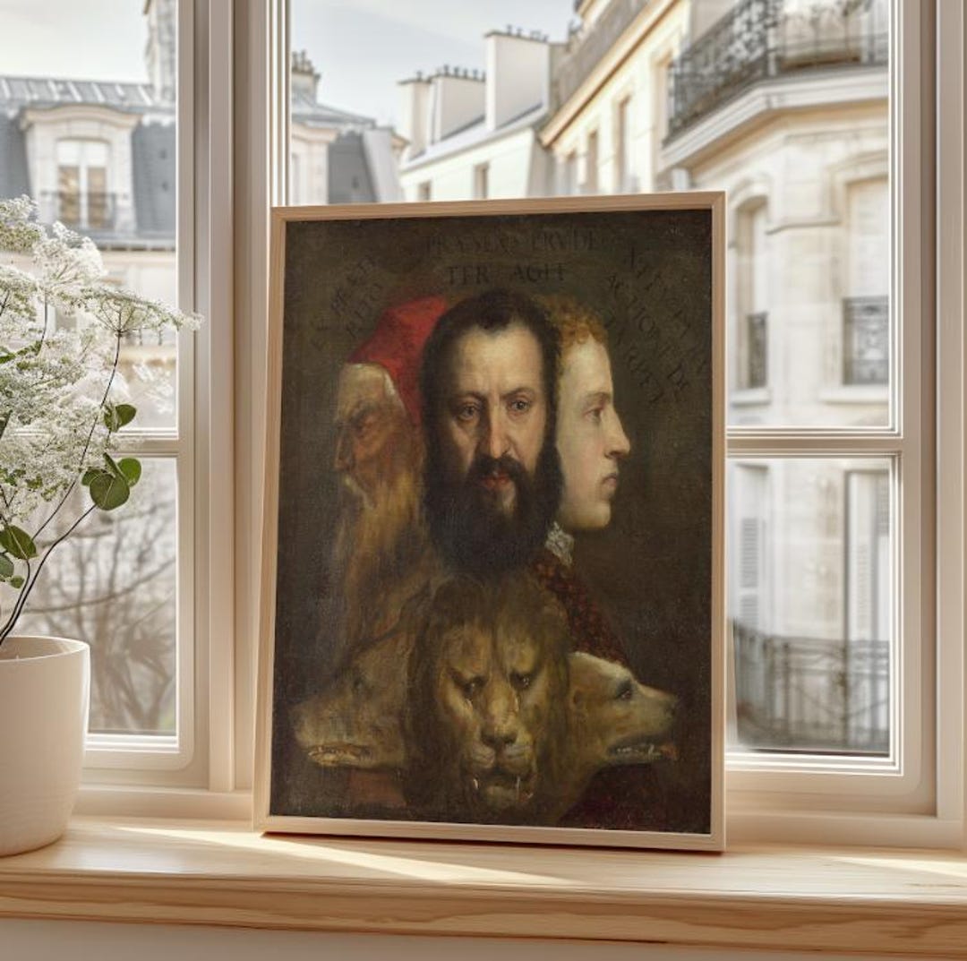 Three Ages of Man Symbolic Wall Art – Classical Allegorical Print With ...