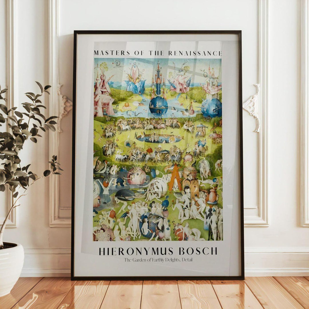 Hieronymus Bosch - the Garden of Earthly Delights Poster, Renaissance ...